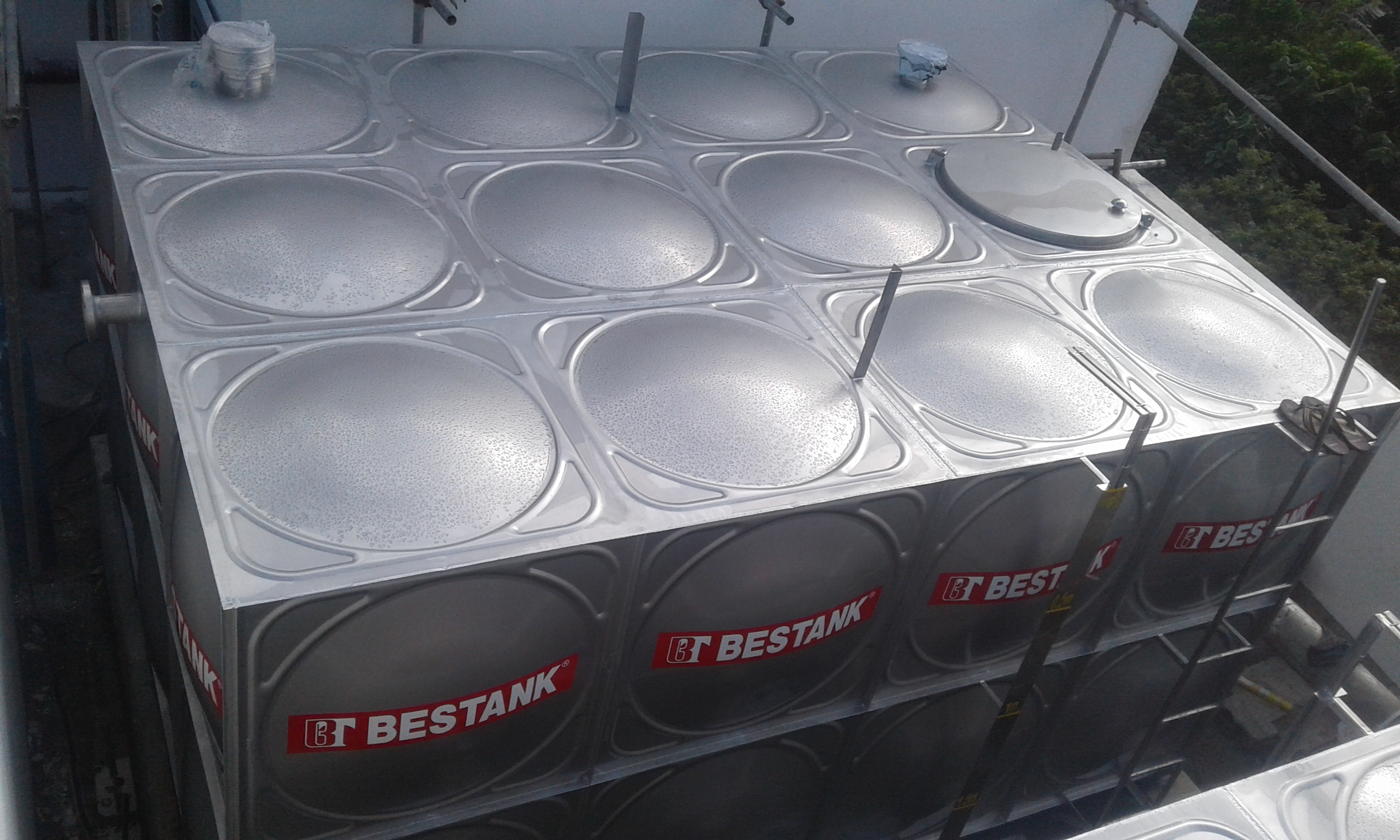 48,000 liters Bestank Stainless Steel Modular Storage Tank installed at ...